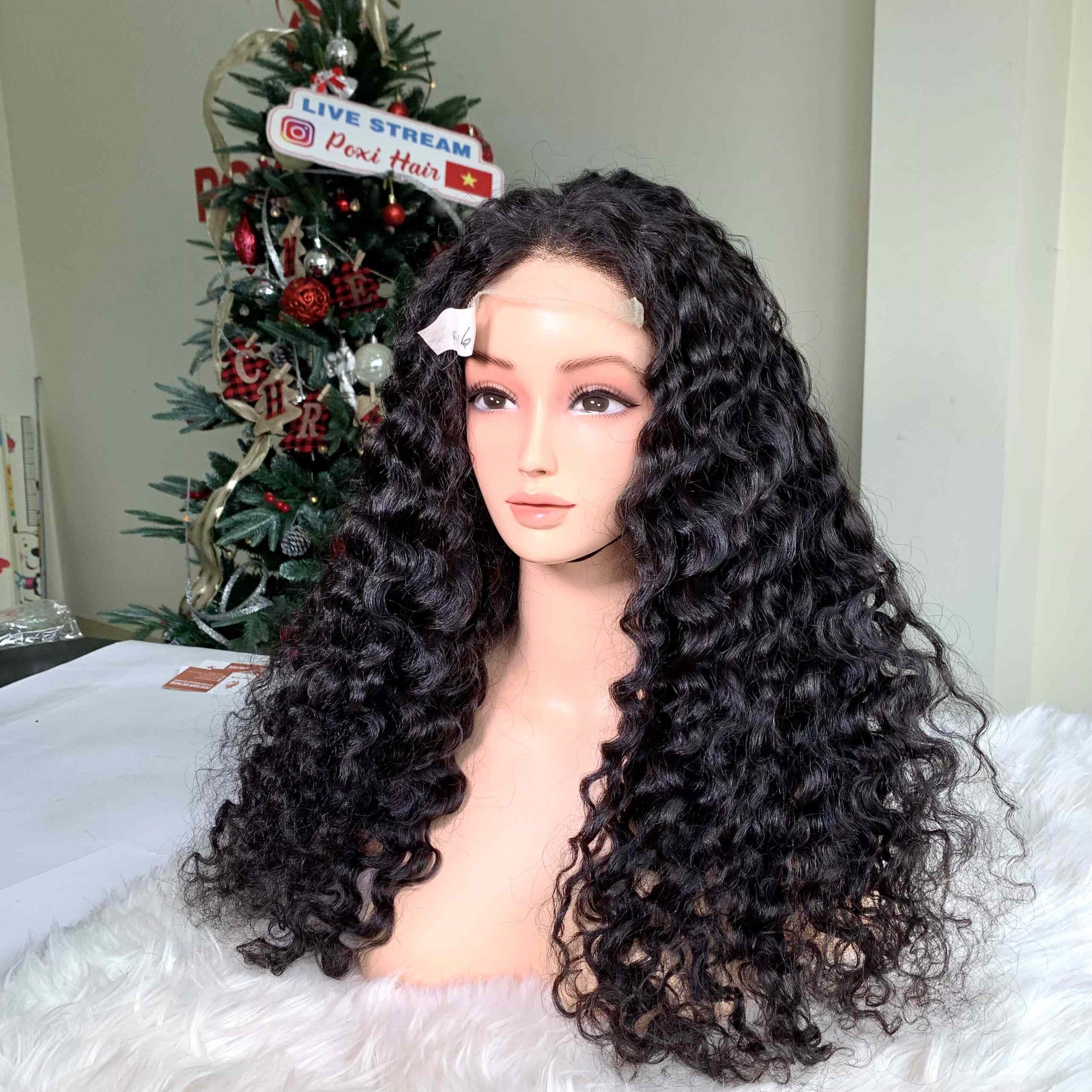 Burmese Curly Wig Vietnamese Human Hair - Poxi Hair